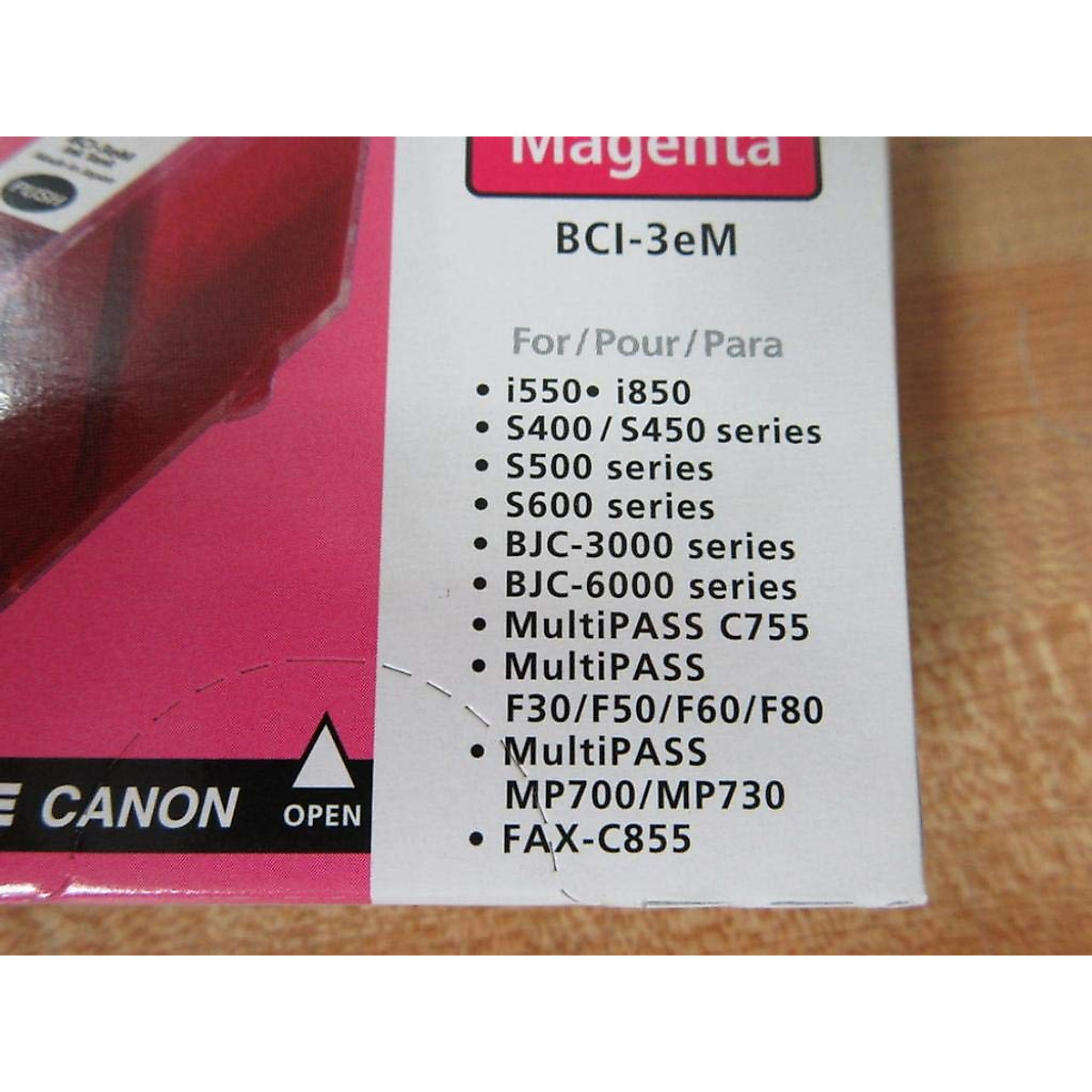 Canon BCI-3e Color Ink Tank for the BC-31e InkJet Cartridge - 3 Pack Cyan/Magenta/Yellow-4480A263