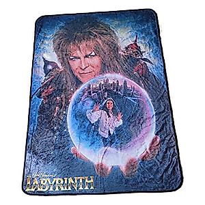 Bazillion Dreams Jim Henson's Labyrinth Fleece Softest Comfy Throw Blanket for Adults & Kids| Measures 60 x 45 Inches