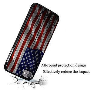 AIRWEE iPod Touch 7 Case,Touch 6/5 Case, Slim Back Cover Hard Plastic Protector Case for Apple iPod Touch 5th/6th/7th Generation,American Flag …