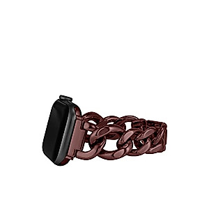 Anne Klein Fashion Chain Bracelet for Apple Watch, Secure, Adjustable, Apple Watch Replacement Band, Fits Most Wrists