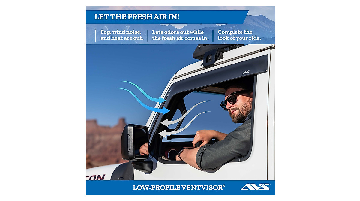 Auto Ventshade Low Profile Ventvisor for Cadillac Escalade | Smoke Color