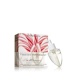 Slatkin & Co. "TWISTED PEPPERMINT" Wallflowers Refills - 2 bulbs