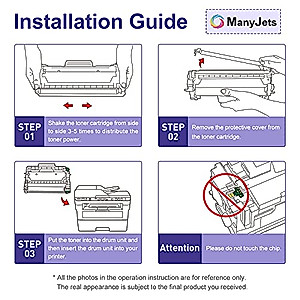 ManyJets 106R02777 Compatible Black Toner Cartridge Replacement for Xerox WorkCentre 3215 3215NI 3225 3225DNI Phaser 3260 3260DI 3260DNI 3052 Printer Toner Cartridge (Black,4-Pack)