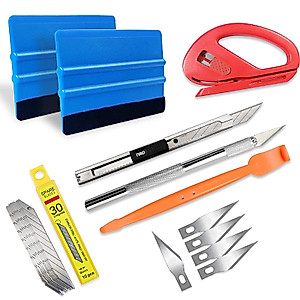 Car Vinyl Wrap Window Tint Film Tool Kits with Felt Squeegee Wrap Stick for Vinyl Installation 21 pcs/Pack