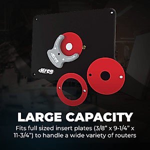 Kreg PRS2100 Bench Top Router Table - Full Size Portable Router Table - Workshop Router Table - Workbench Accessory - Holiday Home Improvement Gifts for Him