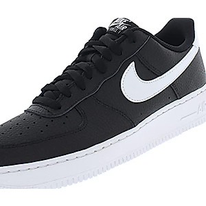 NIKE Men's Low-Top Sneakers Basketball Shoe, Black White, 12