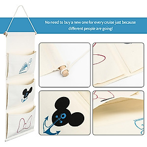 2024 Cruise Essential Fish Extender Gift Hanger 3-pockets Gift Exchange FE Holders Hanging Shelves (White)