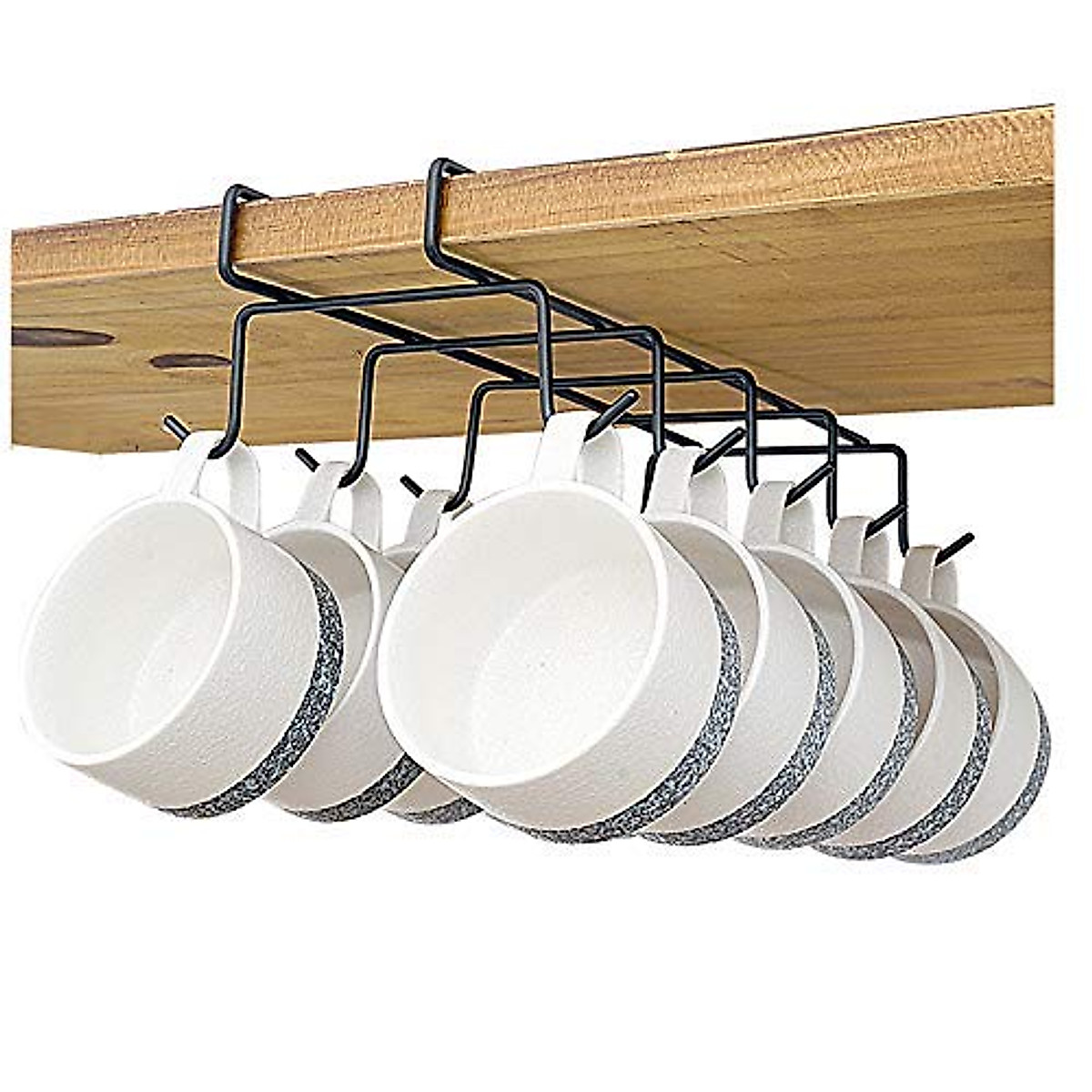 bafvt Coffee Mug Holder, Mugs Rack Under Shelf, Kitchen Storage Drying Rack, Stainless Steel (10)