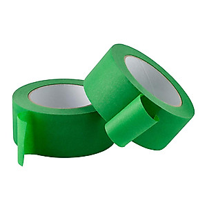 Lichamp 4 Pack Green Painters Tape 2 inch Wide, Medium Adhesive Green Masking Tape Bulk Multi Pack, 2 inch x 55 Yards x 4 Rolls (220 Total Yards)