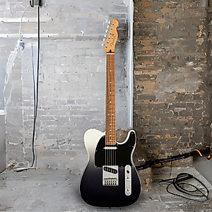 Fender 6 String Solid-Body Electric Guitar, with 2-Year Warranty, Right, Silver Smoke (0147333336)