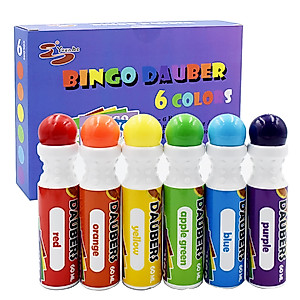 Yuanhe Bingo Daubers Dot Markers - Mixed Colors Set of 6 Pack