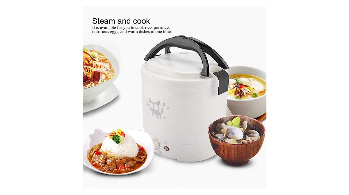 Portable Mini Rice Cooker for Travel & Easy Cooking