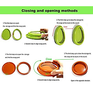 halteoly 4PC Fruit and Vegetable Storage Containers Set for Fridge, Onion Storage Container Tomato Saver and Lemon Keeper,Avocado Saver