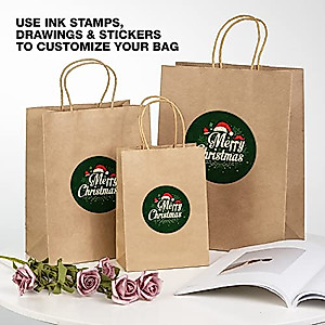 Packanewly Kraft Paper Bags with Handles, 36 PCS Brown - Eco-Friendly Gift Bags - Mixed Sizes: Small, Medium & Large for Retail, Gift, Shopping, Wedding, Birthday & Parties