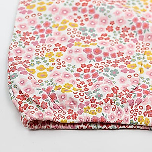 HonestBaby unisex baby 2-pack Organic Cotton Sleeper Nightgown, Meadow Floral Pink Blush, 0-6 Months US