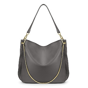 YALUXE Genuine Leather Shoulder Bag Stylish Womens Crossbody Travel Fashion Chain