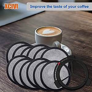 Xcivi Replacement Coffee Maker Water Filtration Set Filter Disk with Frame for Mr. Coffee Brewers Coffee Maker, Compatible Mr Coffee Filter Dics (1Disk Frame +12 Filter Disks)