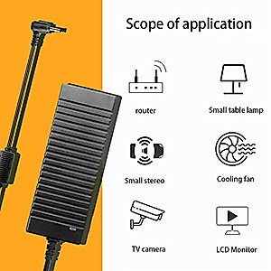 24V Power Supply Adapter, LONGSING 24V 5A AC DC Adapter, AC 100-240V to DC 24V, 5.5X 2.5mm DC Plug, Input 100V-240V, Output 24V 5A 120W, with DC Female Connector