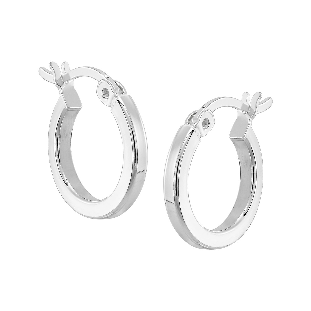 Silpada 'Squared Off' Hoop Earrings in Sterling Silver