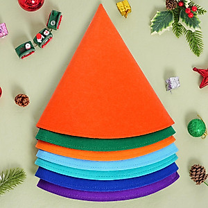 Fengek 7 Packs Gnome Hats, Felt Dwarf Hats for Unisex Elf Hats for Halloween Christmas Party Costume Supplies, Multicolor 3