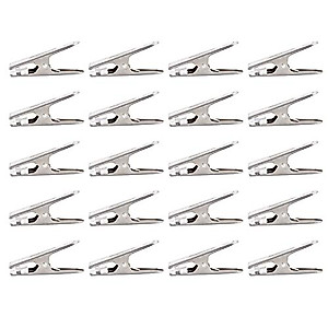 Tomotato 20 Pcs Stainless Steel Clothes Pins, Multipurpose Wire Utility Clips Durable Drying Pegs Clamps for Laundry Home Kitchen Outdoor