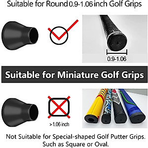 XSMSGO Golf Ball Retriever,Golf Ball Picker Upper for Putter Grip Tool, Back Saver Golf Ball Grabber Suction Cup Portable Golf Sucker Accessories for Putters and Golfer