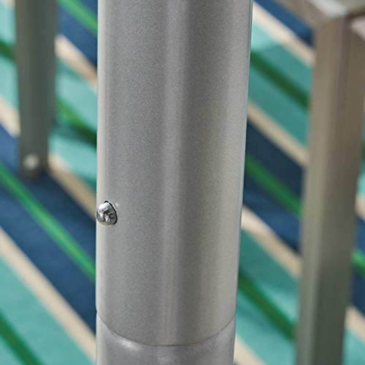 Christopher Knight Home Gladys Outdoor 11.5' x 11.5' Modern Gazebo Canopy, Teal and Silver