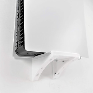 3D Cabin PS5 Wall Mount Wall Bracket Holder Stand for Play Station 5 Digital White Left
