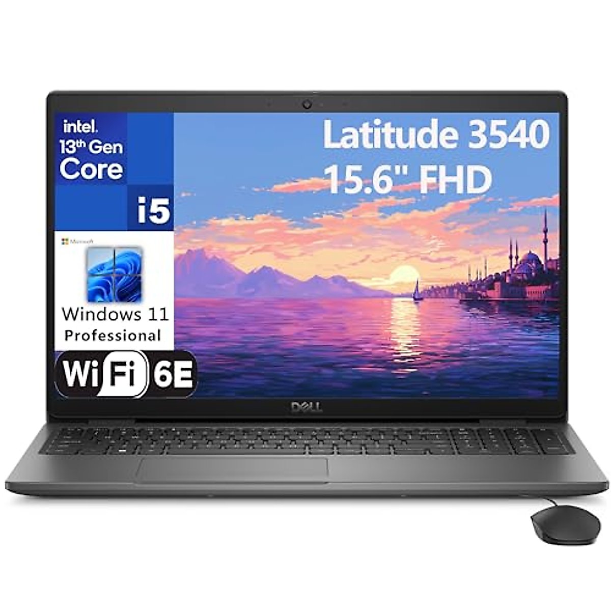 Dell 2024 Latitude 3000 3540 15.6" FHD Business Laptop Computer, 13th Gen Intel 10-Core i5-1335U (Beat i7-1270P), 16GB DDR4 RAM, 512GB PCIe SSD, WiFi 6E, Bluetooth, FHD Camera, Windows 11 Pro