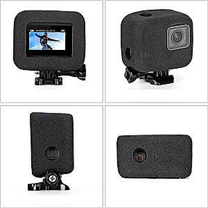 Taisioner Windslayer Cover Housing Frame Case for GoPro Hero 5 Hero 6 Hero 7 Black Video Noise Reduction