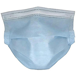 Disposable General Use Face Mask (Pack of 50), Blue