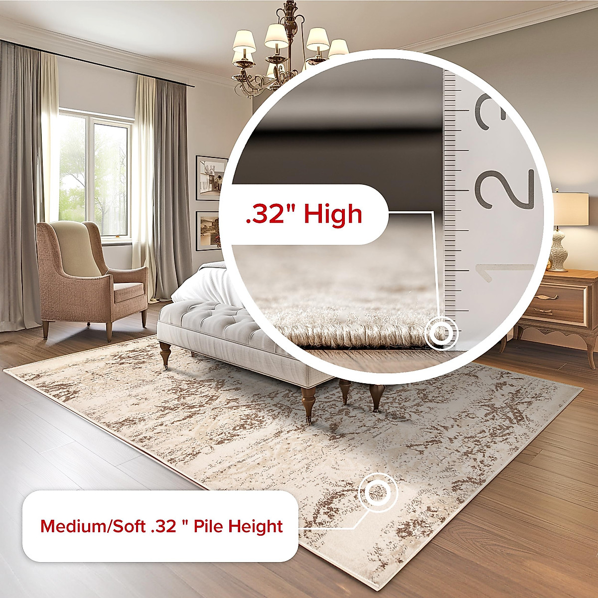 nuLOOM Freja Floral & Paisley 2x12 Runner Rug for Living Room Bedroom Dining Room Entryway Hallway Kitchen, Beige/Ivory