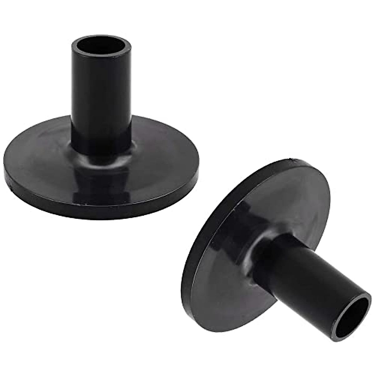 TUOREN 20 Pieces Cymbal Replacement Accessories Drum Cymbal Stand Felt Hi-Hat Clutch Felt with Sleeve Replacement for Drum Set Black