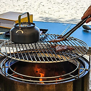 Fire Pit Cooking Grate Accessory for Solo Stove Bonfire 19.5 Inch, Stainless Steel Grill Grate for Bonfire Fireplace Tools