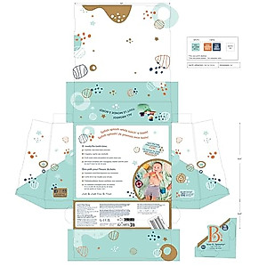 B. toys- B. baby– Baby Bath Toys –Baby Toddler Bath Tub Starter Kit (11-Pcs) For Kids- Wee B. Splashy- 0 months +