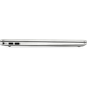 HP Laptop 15-EF2013DX 15.6" FHD AMD Ryzen 5 5500U, AMD Radeon Graphics, 12GB DDR4 RAM, 256GB SSD Storage, Windows 11 Home in S Mode, Natural Silver (Renewed)