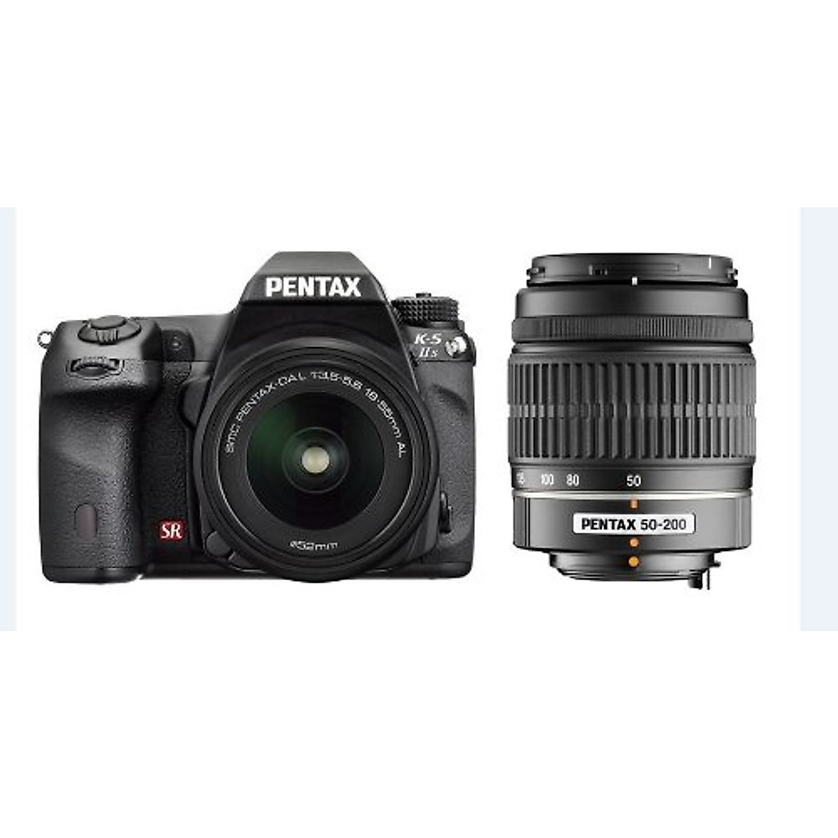 Pentax K-5 IIS 16.3 MP DSLR with 18-55mm DAL and 50-200 DAL Lens kit (Black)
