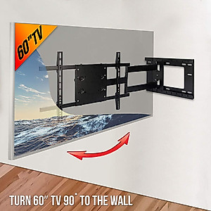 Aeon Stands and Mounts 40200 full motion TV wall mount with 28" Extension (Black)