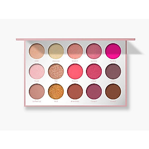 Karity 15 Rosé All Day Highly Pigmented Professional Bubbly Eyeshadow Palette - Everyday Makeup Shadow Palette with Intense Pigment