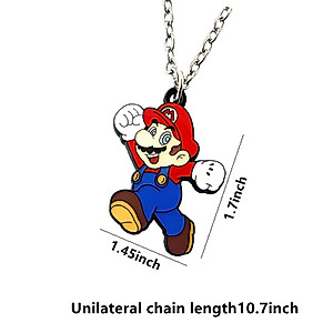 Twin Six Anime Cartoon Necklace Environmental Zinc Alloy Pendants, Gifts for Women, Men