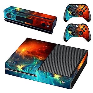 UUShop Protective Vinyl Skin Decal Cover for Microsoft Xbox One Cosmic Nebular(NOT for One S or X)