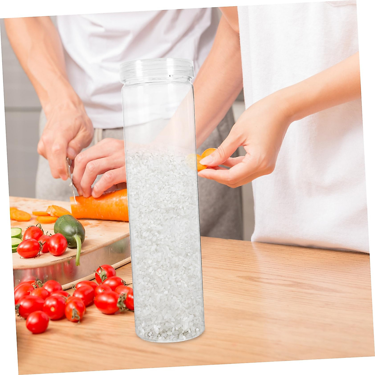 BRIGHTFUFU 3Pcs Reusable Kitchen Storage Containers with Lids for Cereal Nuts and Sugar Jars for Airtight Food Storage and Organization