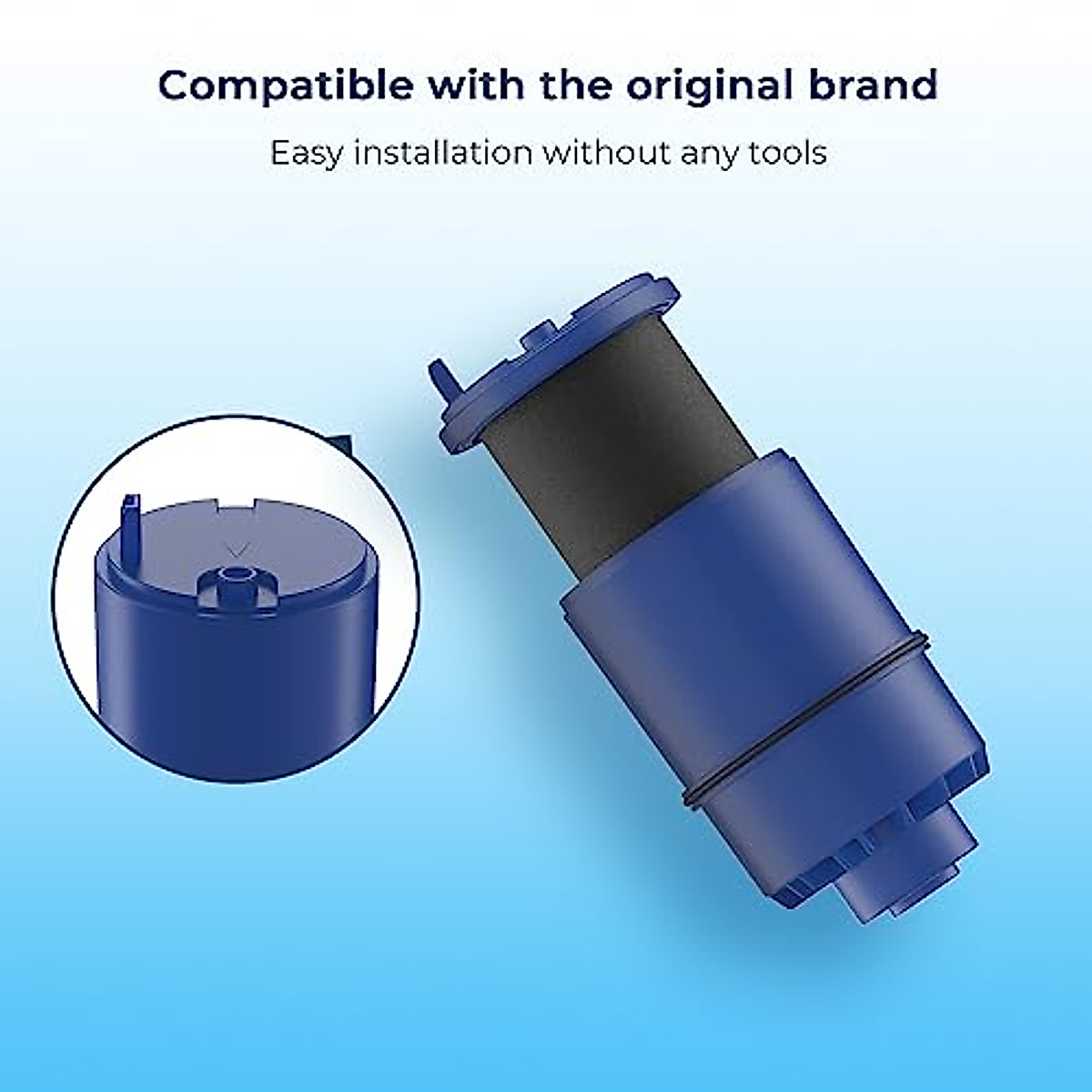 Crystala Filters Replacement for PUR® Water Filter Faucet, Replacement for RF9999® and RF-3375, Compatible with All Pur® Faucet Mount Filtration Systems, 3 Pack