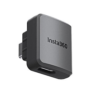 Insta360 Mic Adapter (Horizontal Version), Compatible for ONE RS…