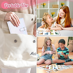 Ablus 128 Pockets Mini Photo Album for Fujifilm Instax Mini 7s 8 8+ 9 11 25 26 50s 70 90 Instant Camera(Magic silver)