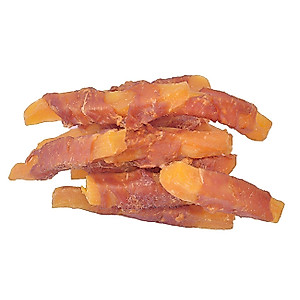 Pawant Dog Treats Chicken Wrapped Sweet Potato Dog Treats, Puppy Training Snacks, Rawhide Free Treats 0.5lb/227g