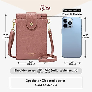llAmour smartphone pouch Shoulder bag Crossbody Cellphone bag Color:Grey