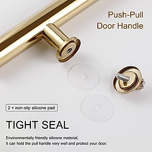 SUCHETA Modern Barn Door Handles Heavy Duty Commercial Grade Push Pull Handles Double Sided,Stainless Steel Door Grab for Interior and Exterior Door