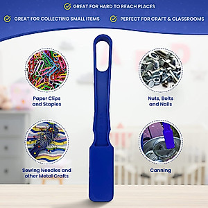 MR CHIPS Made in USA Set of 4 Bingo Magnetic Wands & 400 Pieces Upgraded ¾ Inch Plastic Chips with Metal Rings in 4 Colors Blue, Red, Green, and Purple