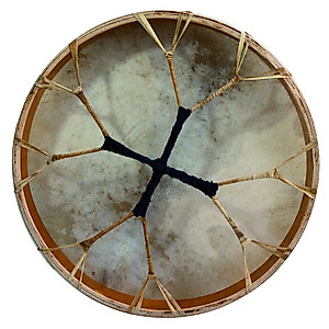 Shaman drum round with goat skin, Frame Drum, handmade … (20")
